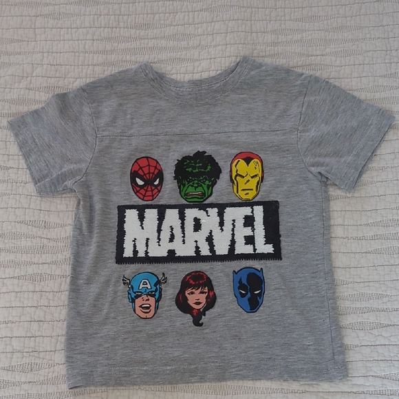 Marvel | Shirts & Tops | Marvel Heroes Gray Tshirt | Poshmark